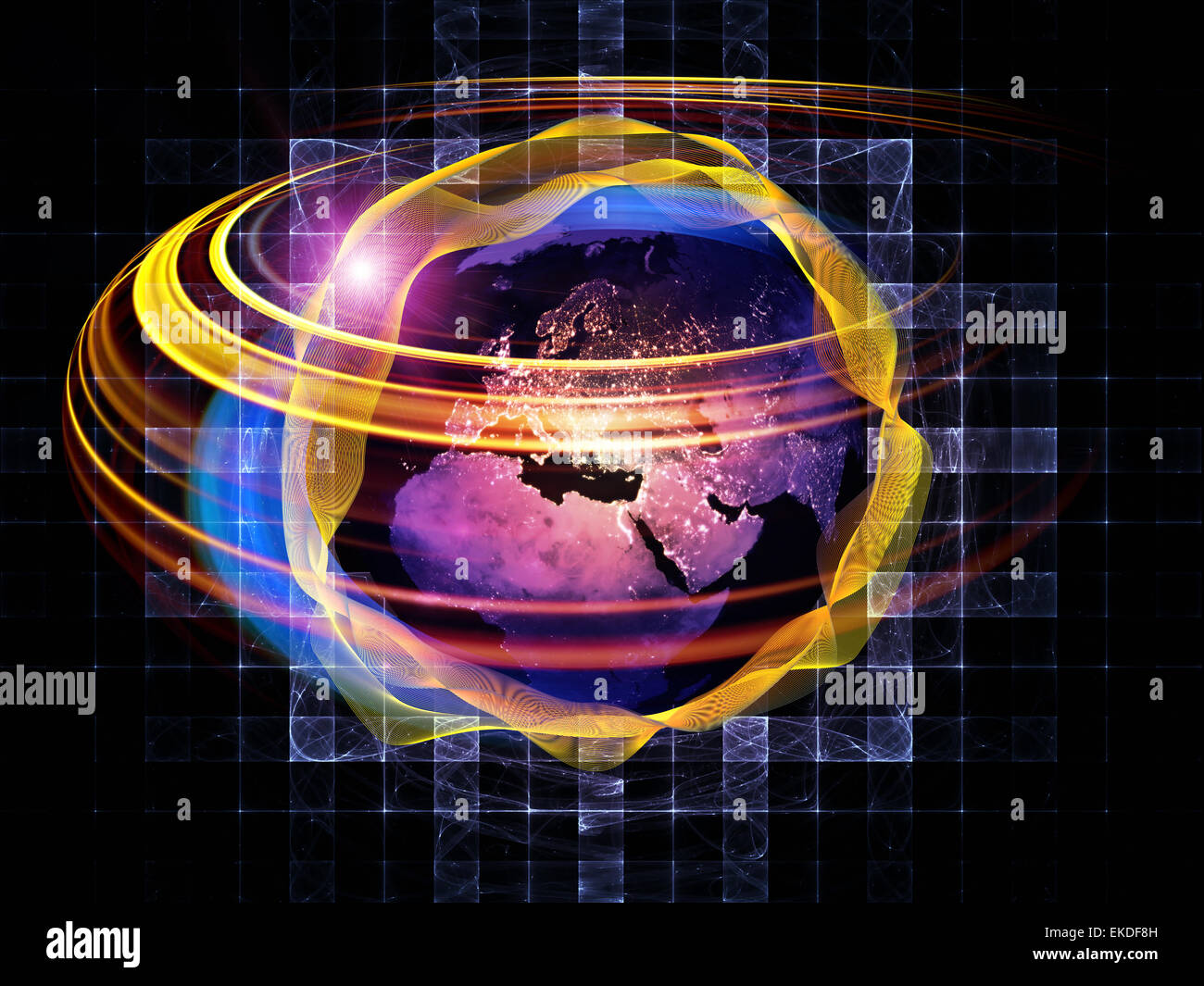 Earth Trails Propagation Stock Photo - Alamy