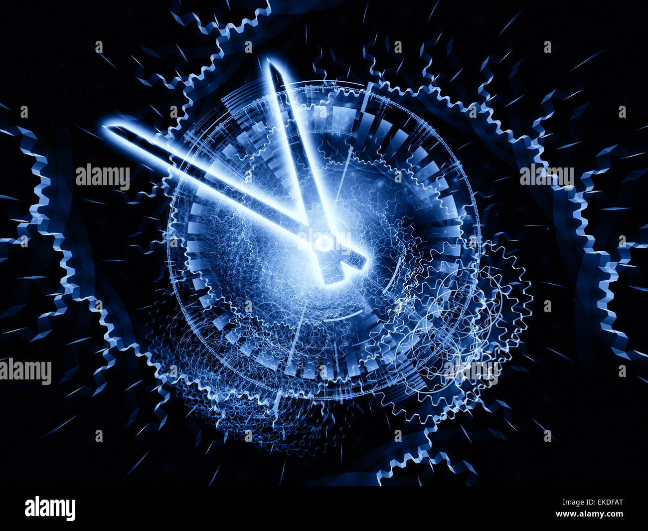 Abstract clock backdrop Stock Photo - Alamy