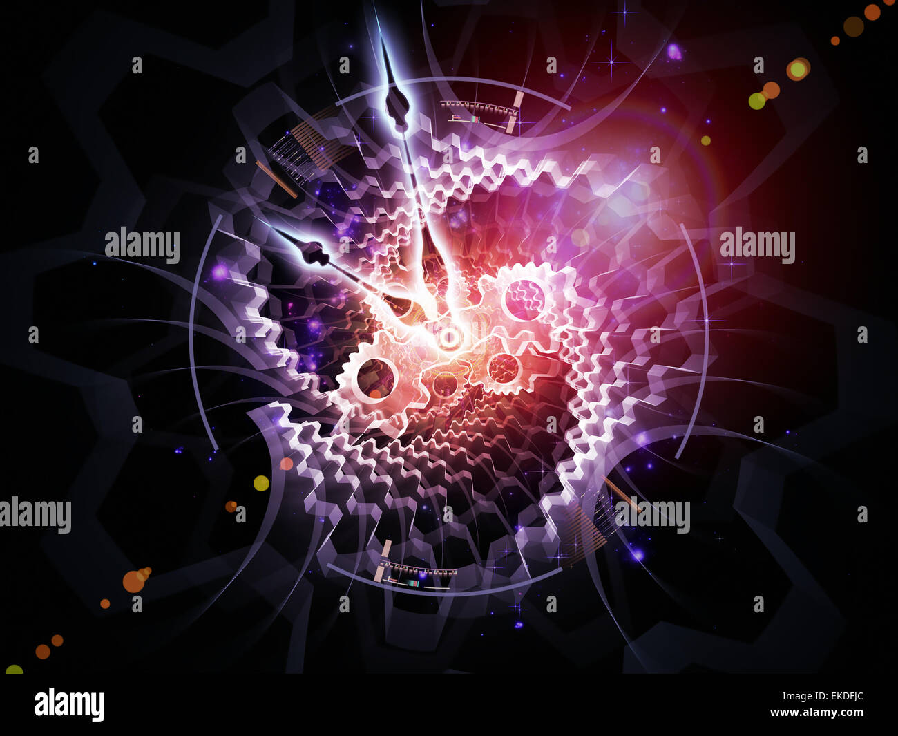 Abstract clock backdrop Stock Photo - Alamy