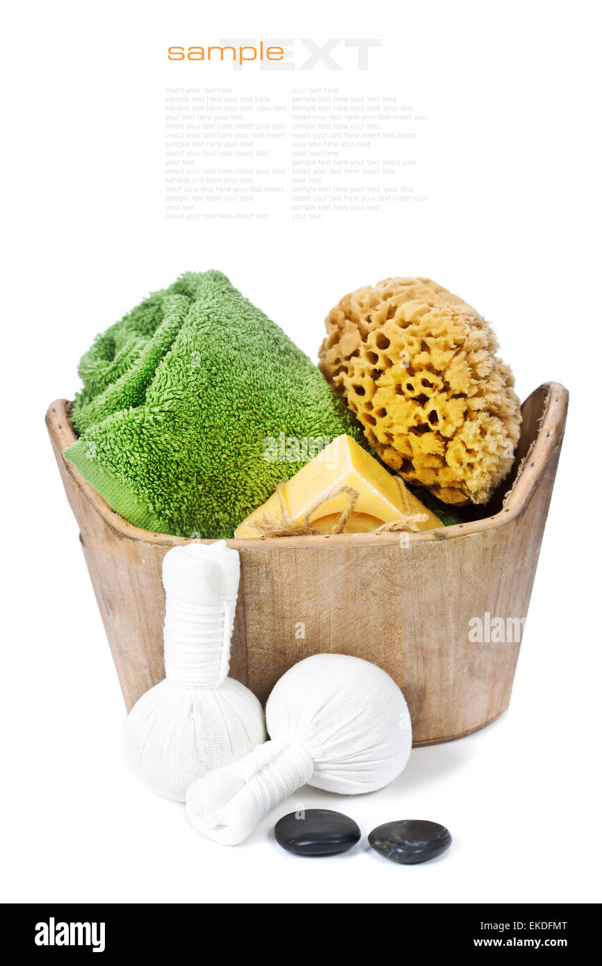 Spa bath setting Stock Photo - Alamy