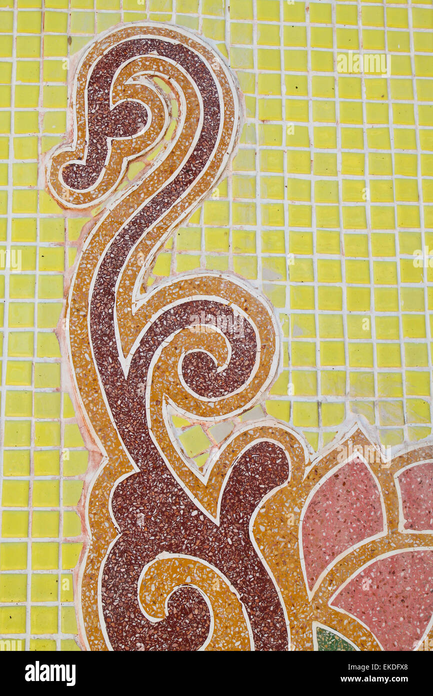 Vintage chinese style wall tiles in the temple Stock Photo - Alamy