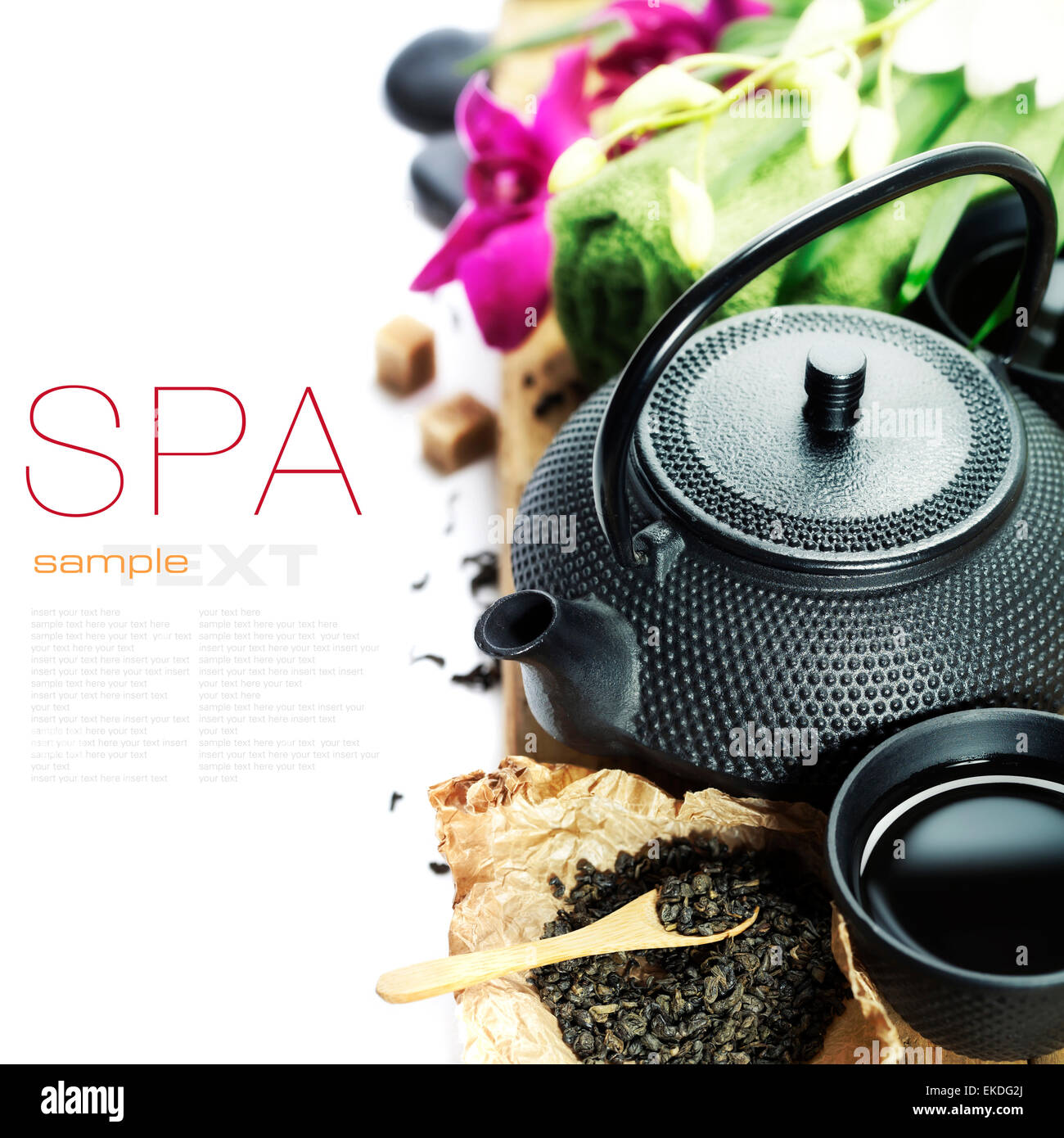 Asian tea set spa settings hi-res stock photography and images - Alamy