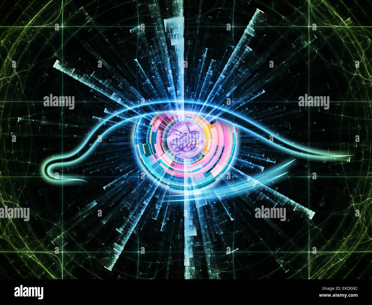 Fractal vision background Stock Photo - Alamy