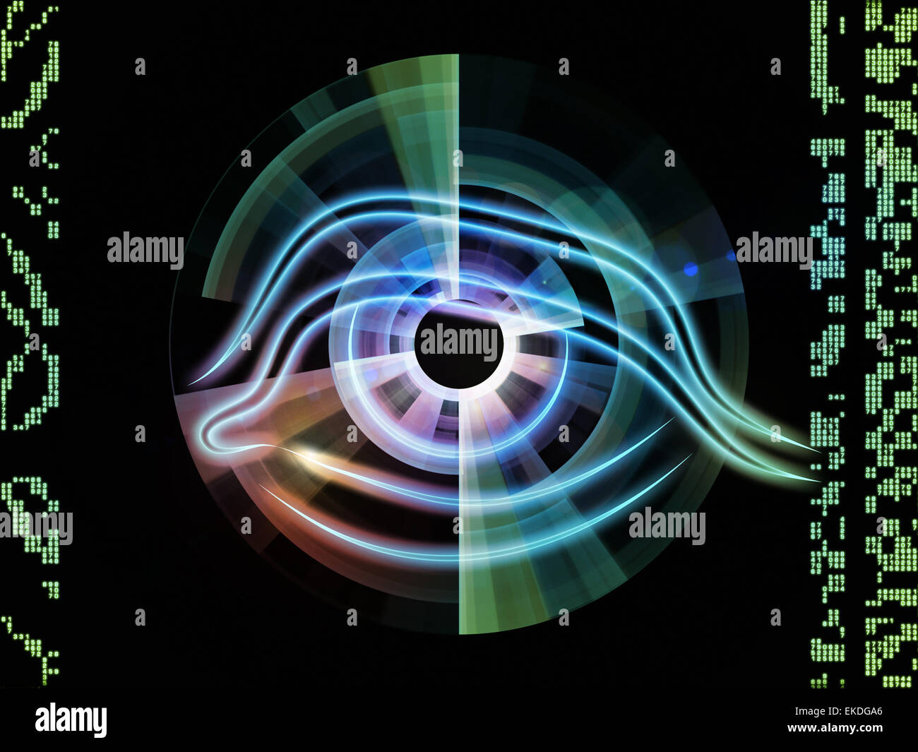 Eye of digital progress Stock Photo - Alamy