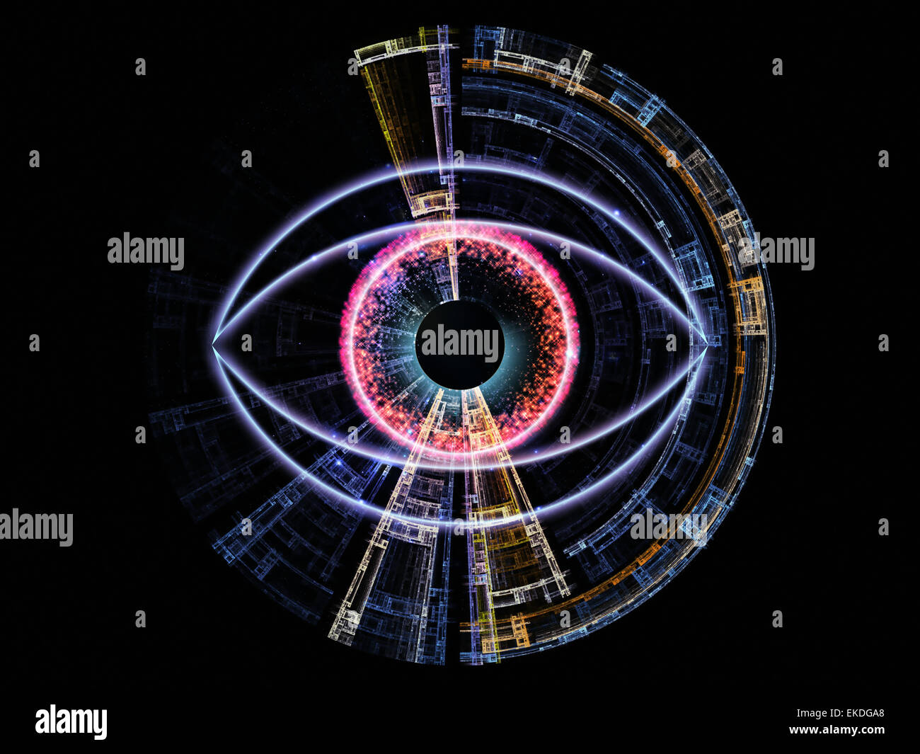 Abstract technology eye Stock Photo - Alamy