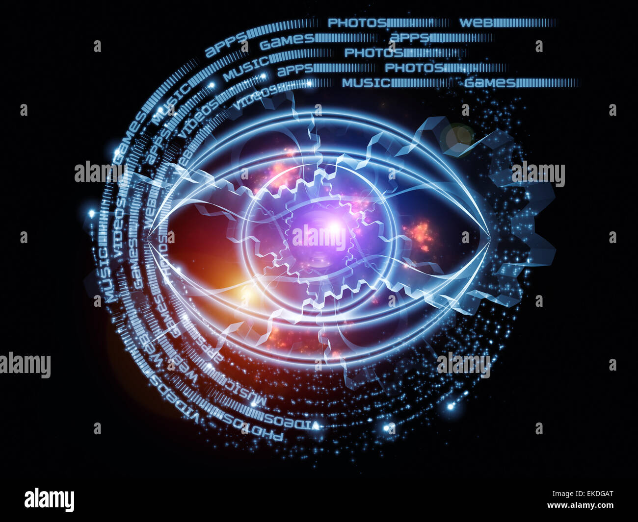 Eye of technology Stock Photo - Alamy