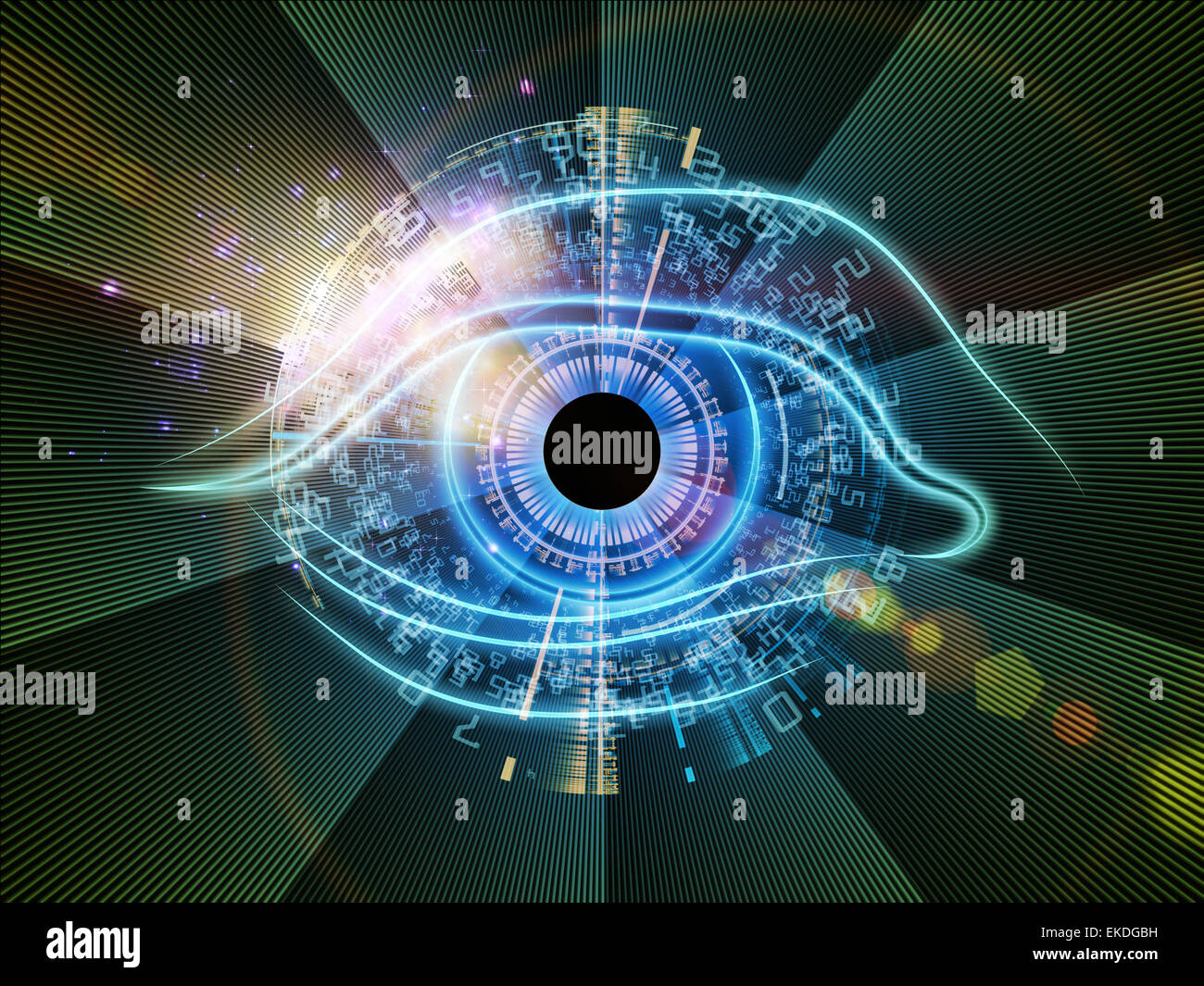 Eye of technology Stock Photo - Alamy