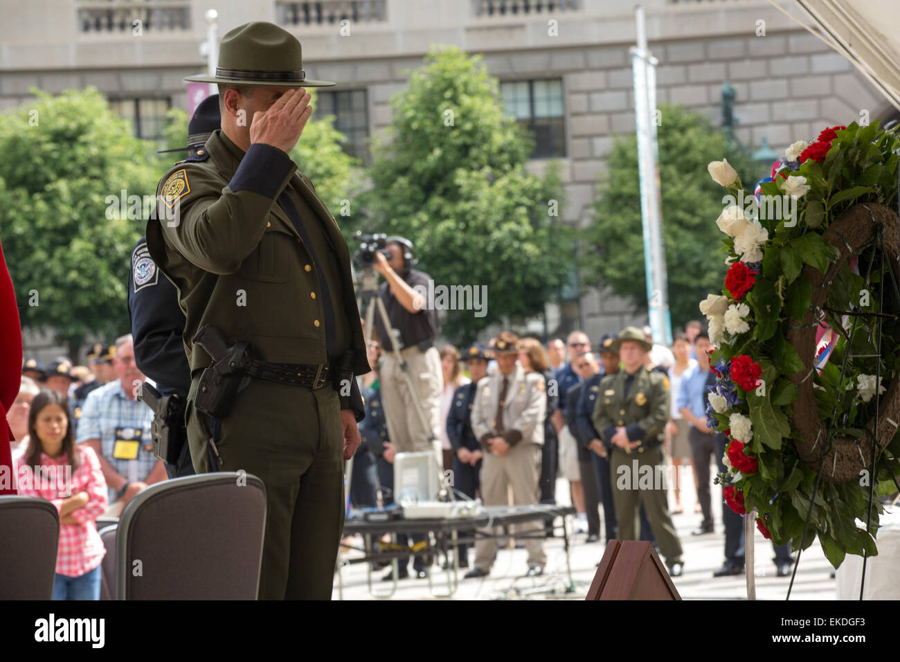 U.S. Customs and Border Protection held the Valor Memorial and Wreath ...