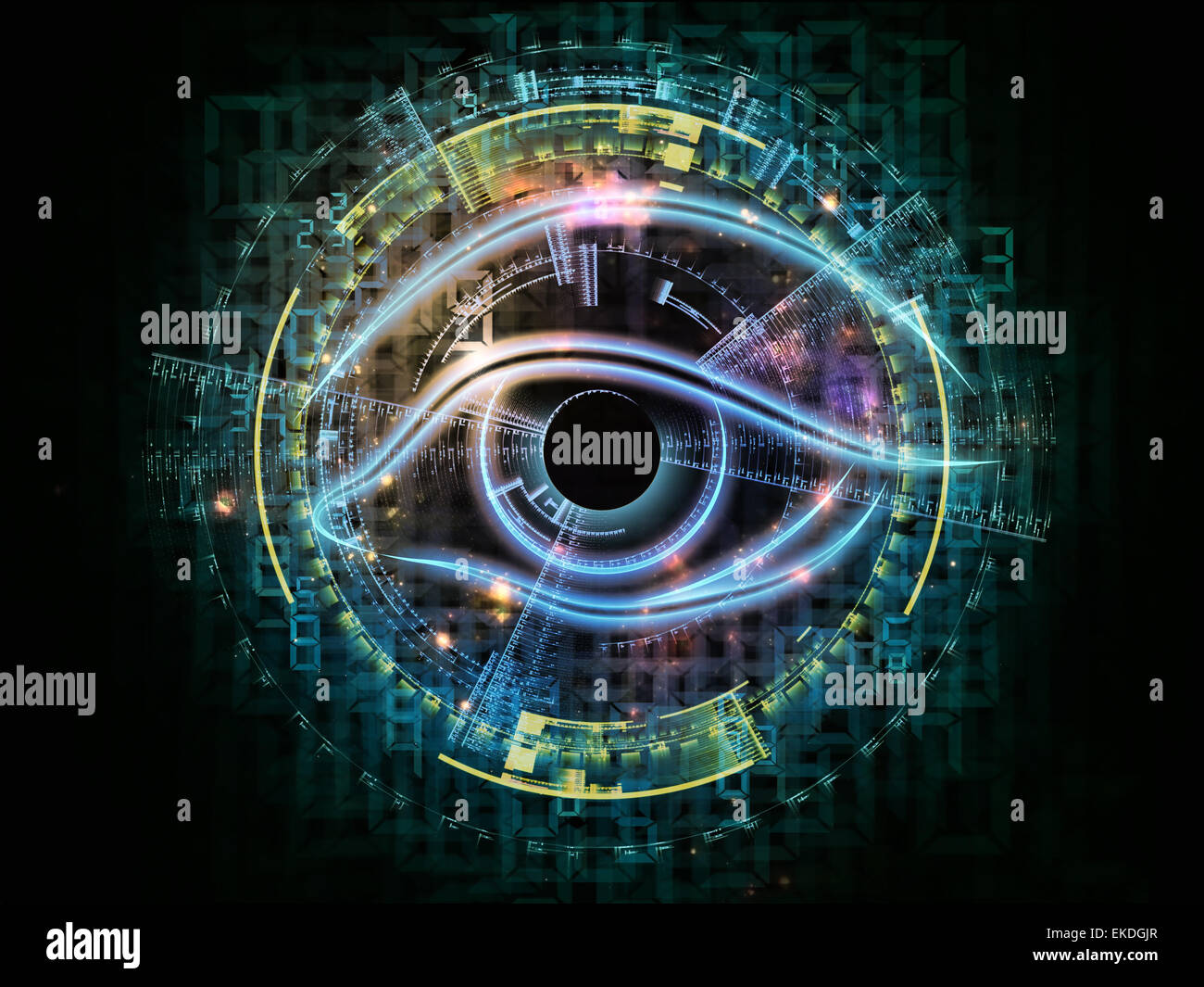 Eye of mechanical progress Stock Photo - Alamy