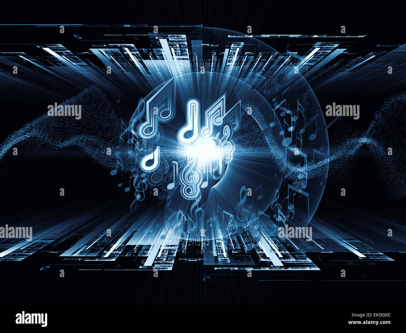 Waves of music Stock Photo - Alamy