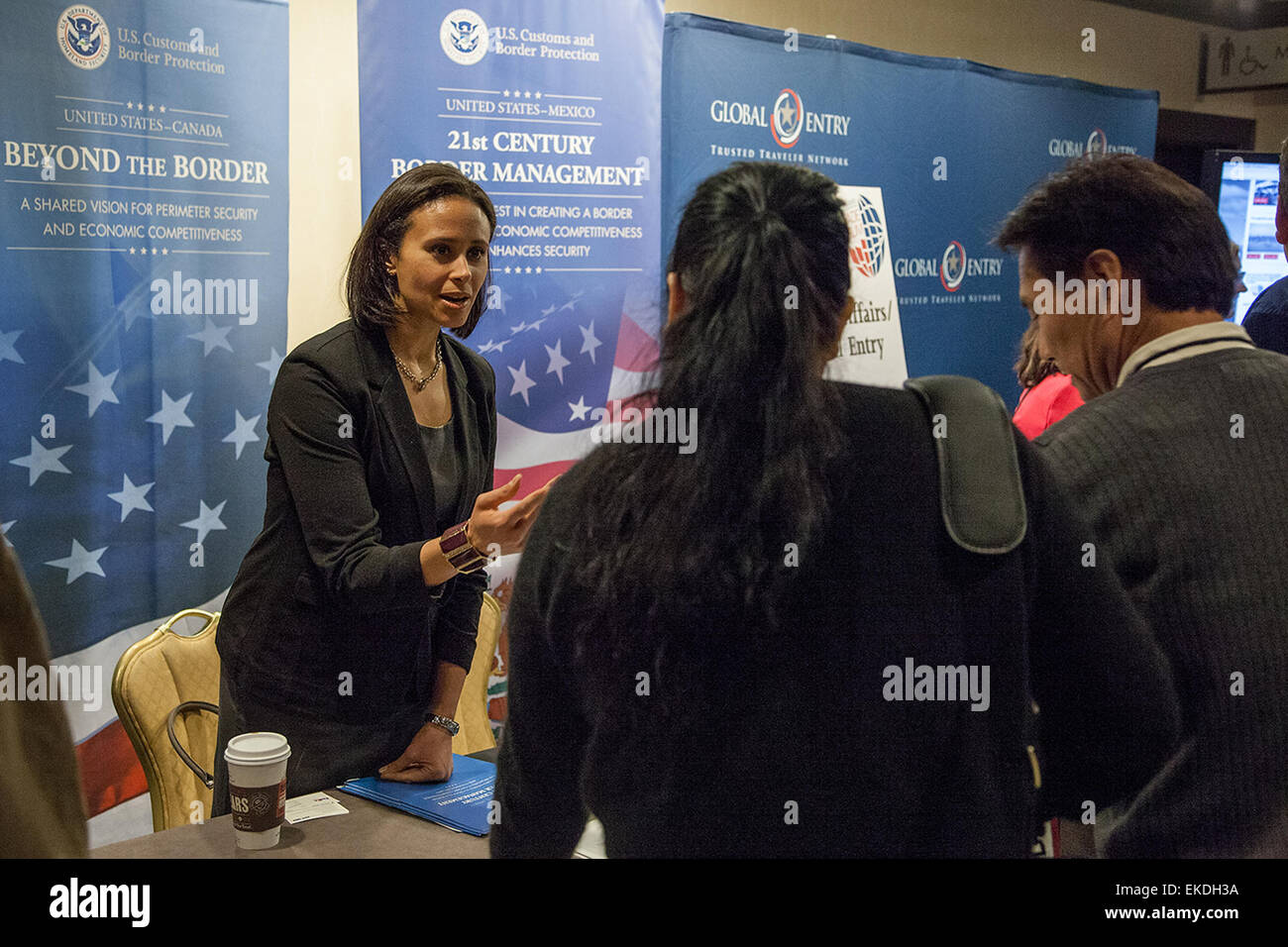 On March 6, 2014, U.S. Customs and Border Protection showcased a booth ...