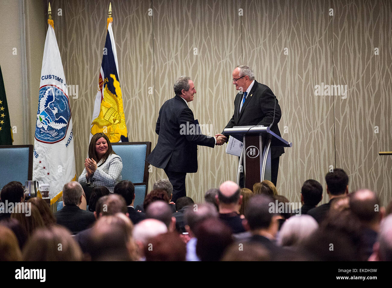 Acting CBP Commissioner Thomas Winkowski introduced Ambassador Michael ...