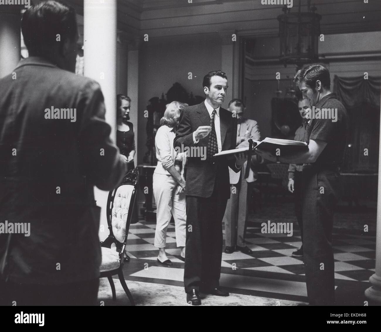 MONTGOMERY CLIFT with Rod Taylor.Raintree County. © Smp/Globe Photos ...