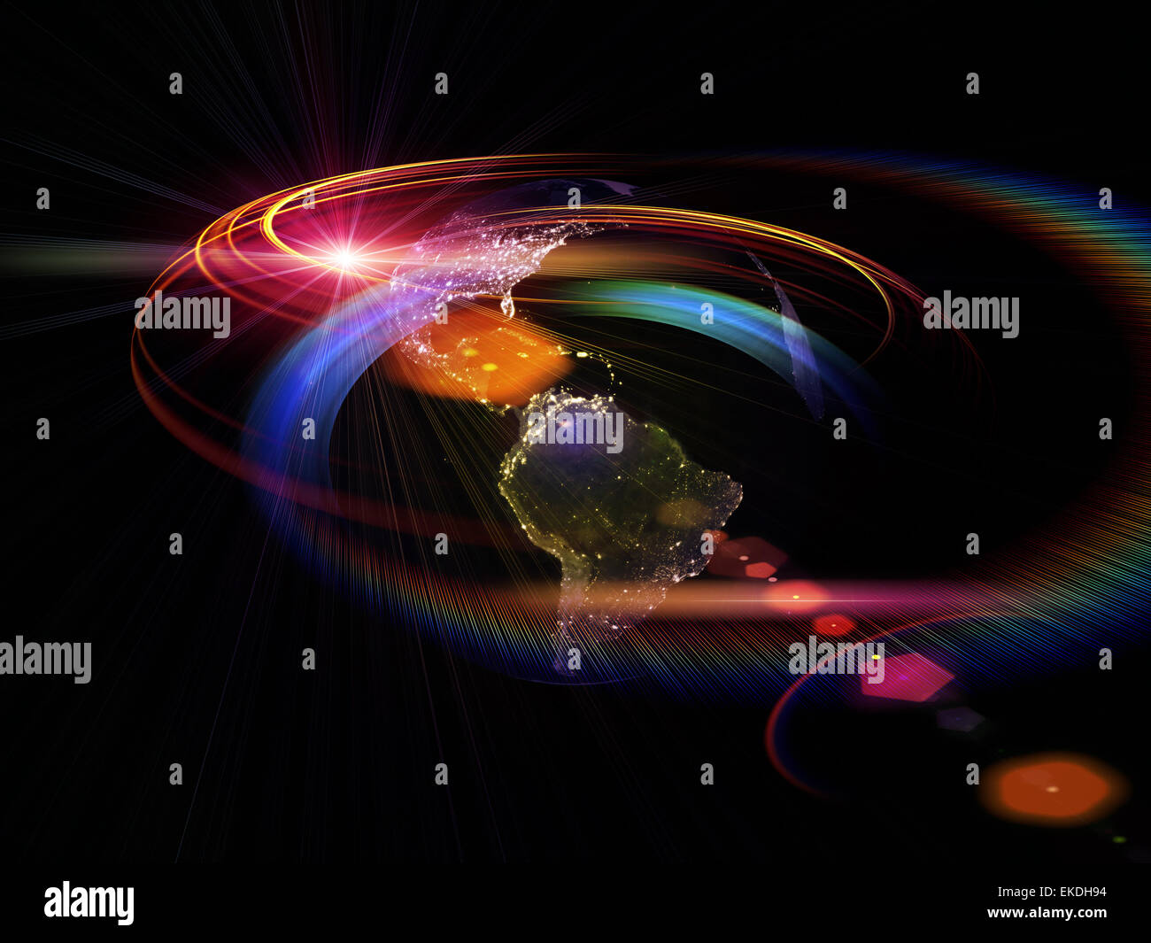 Earth Trails Abstraction Stock Photo - Alamy