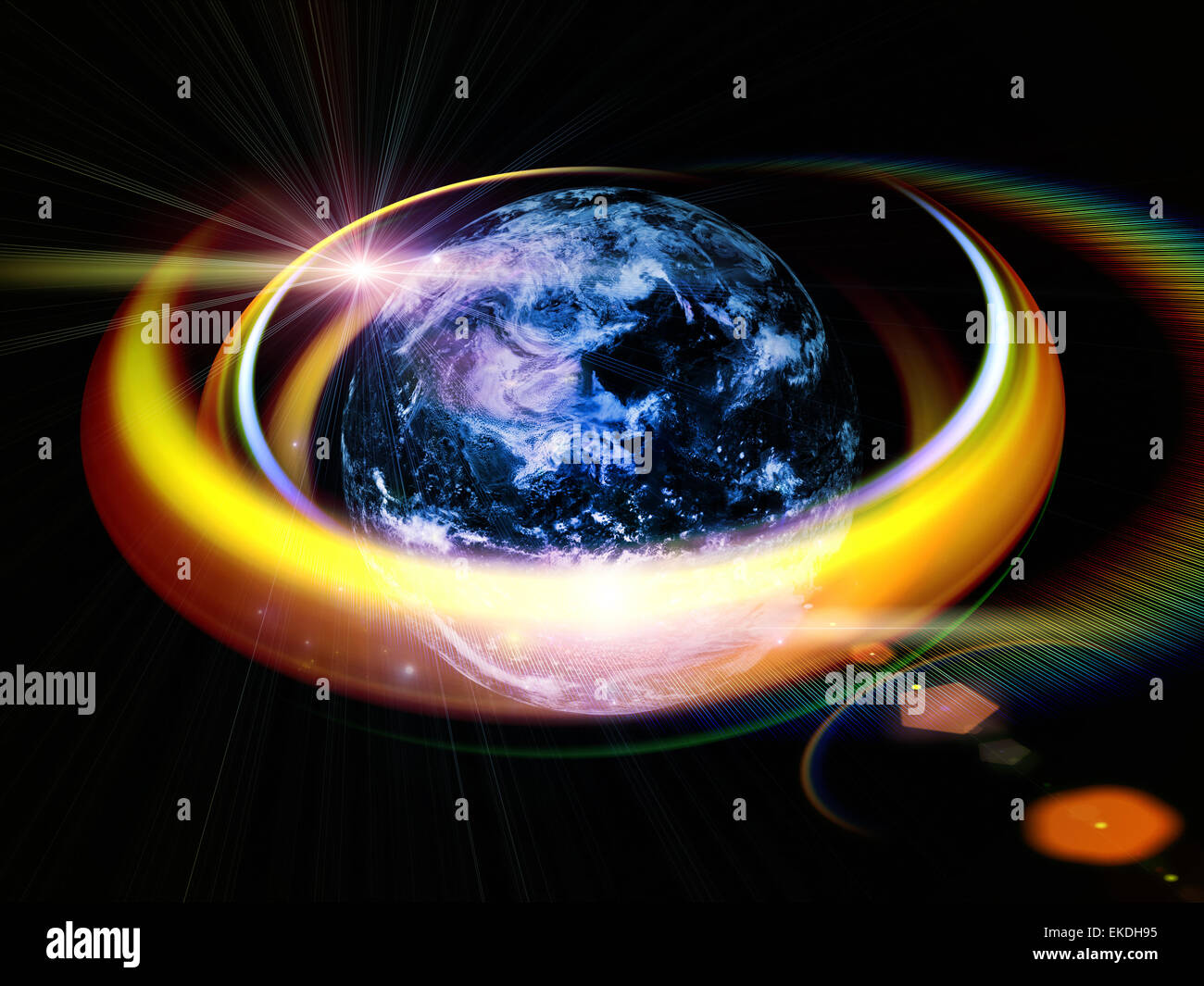 Earth Trails Composition Stock Photo - Alamy