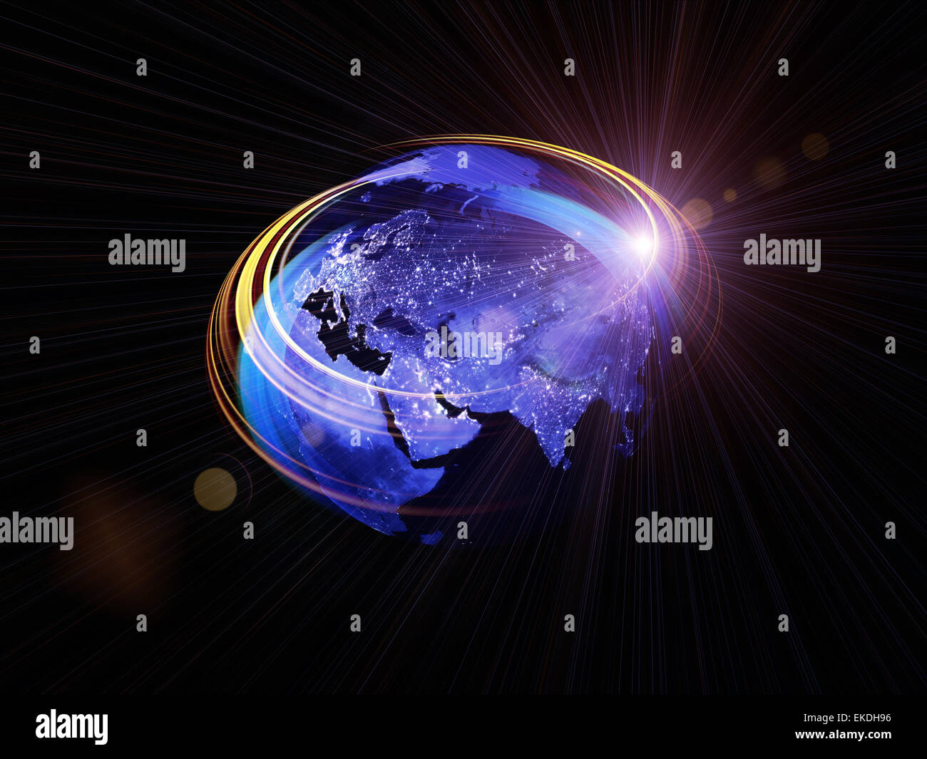 Earth Trails Composition Stock Photo - Alamy