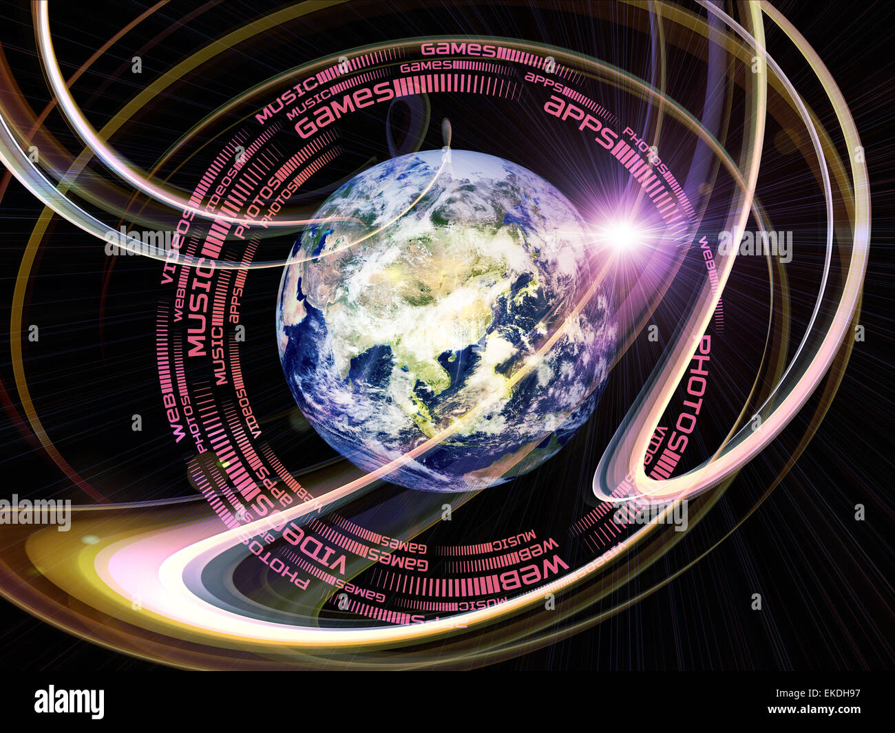 Earth Trails Abstraction Stock Photo - Alamy