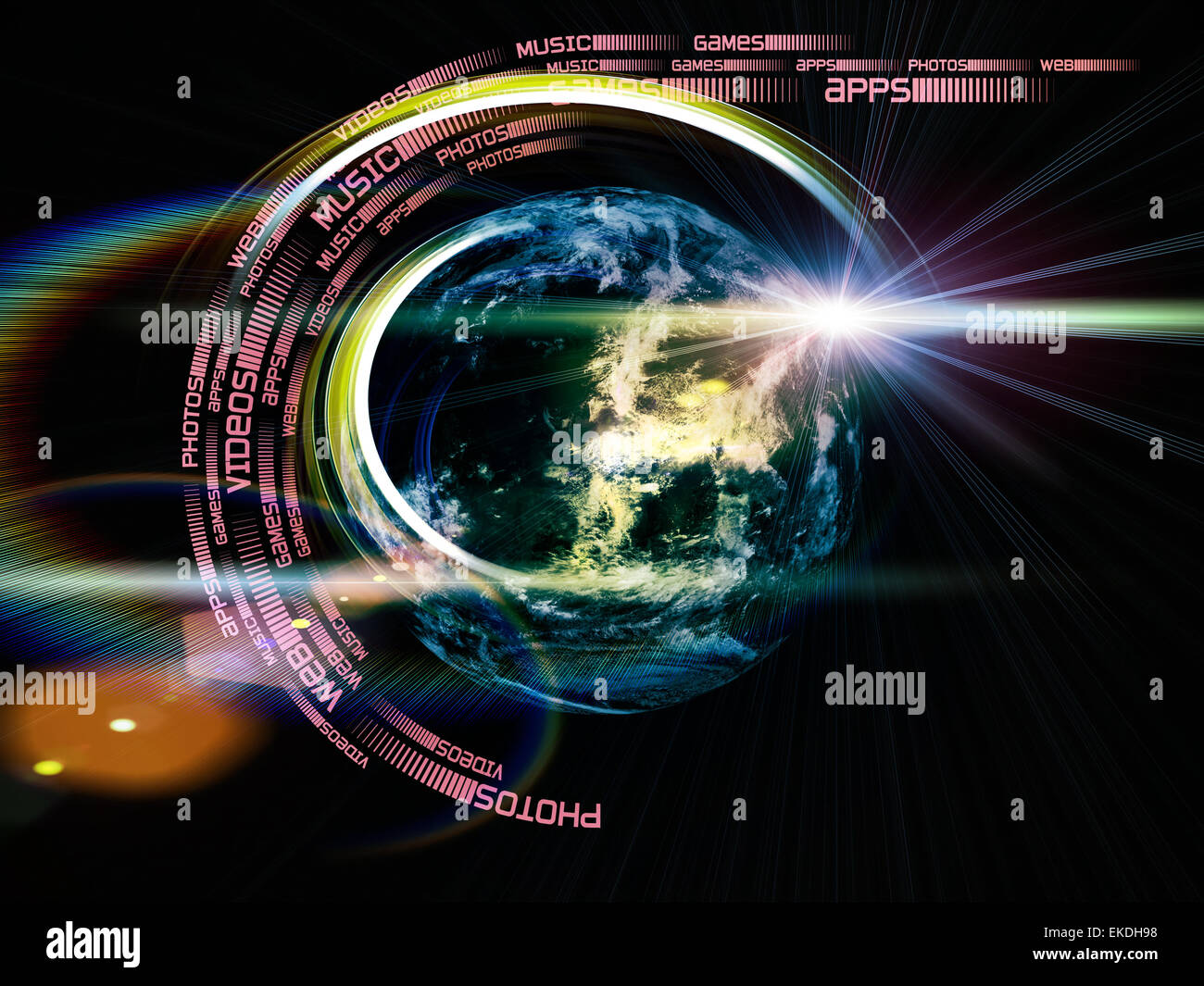 Earth Trails Abstraction Stock Photo - Alamy