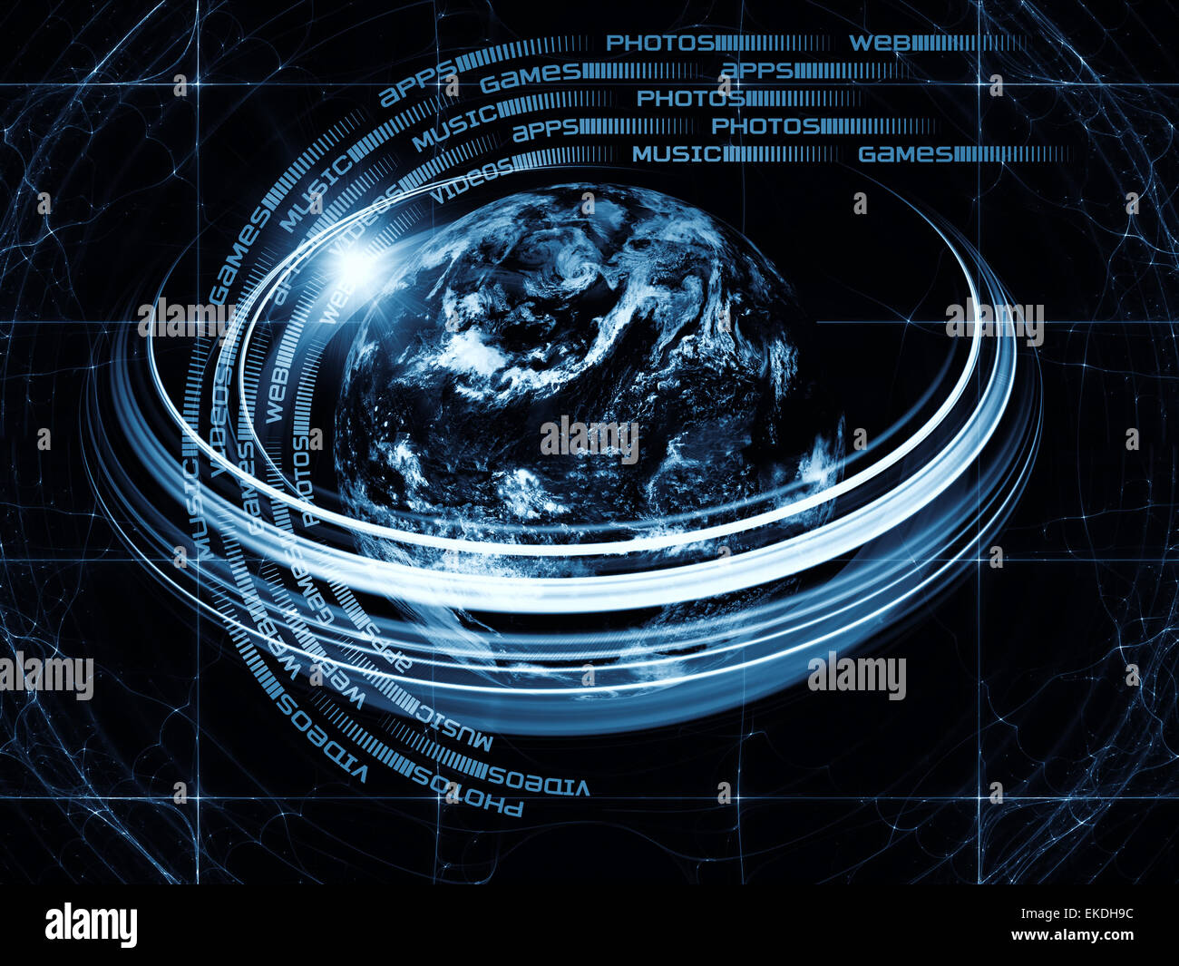 Earth Trails Propagation Stock Photo - Alamy