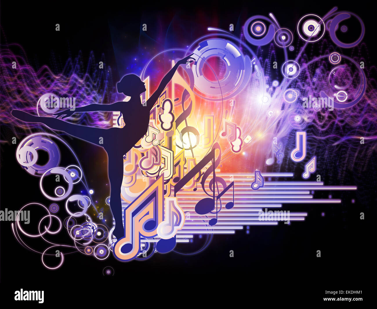 Energy of Music Stock Photo - Alamy