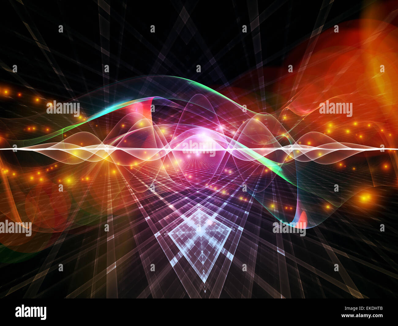 Lights of the Sine Wave Stock Photo - Alamy