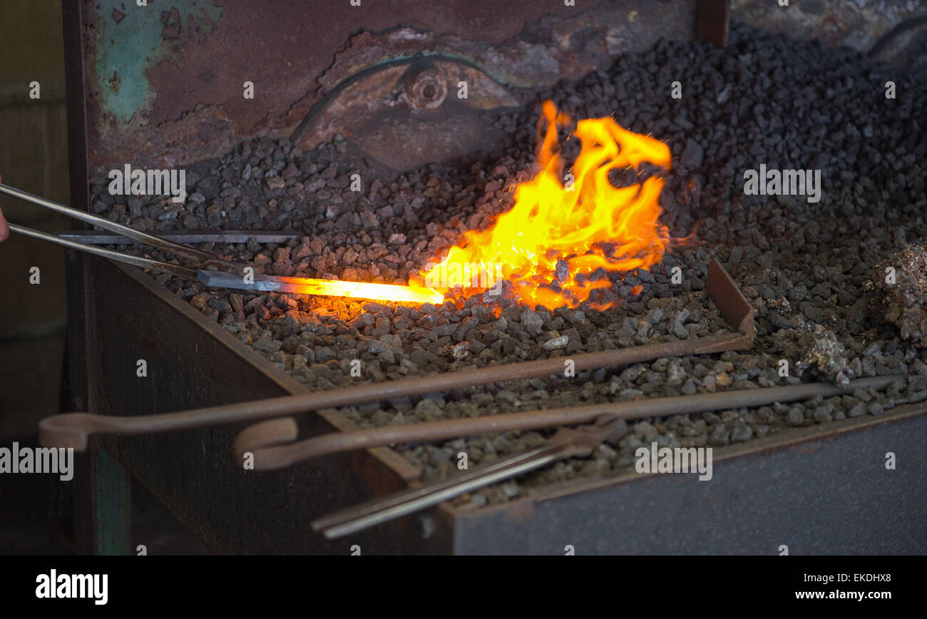 Forge and tools Stock Photo - Alamy