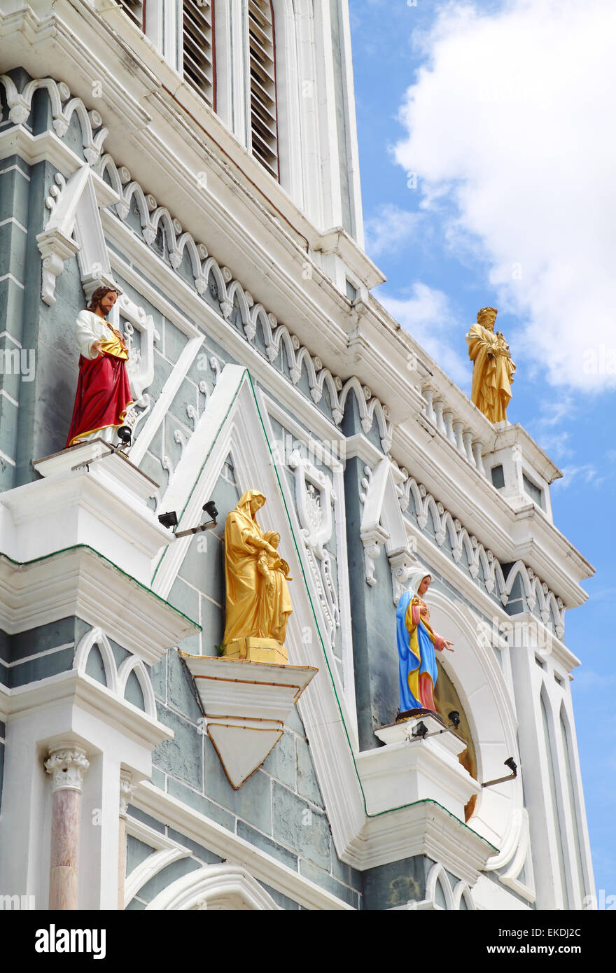 Cathedral church, Samut Songkhram, Thailand Stock Photo - Alamy