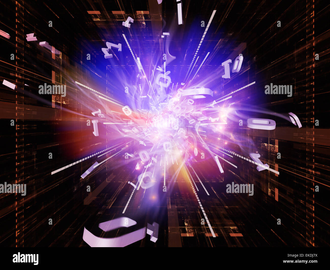 Number Burst Computing Stock Photo - Alamy