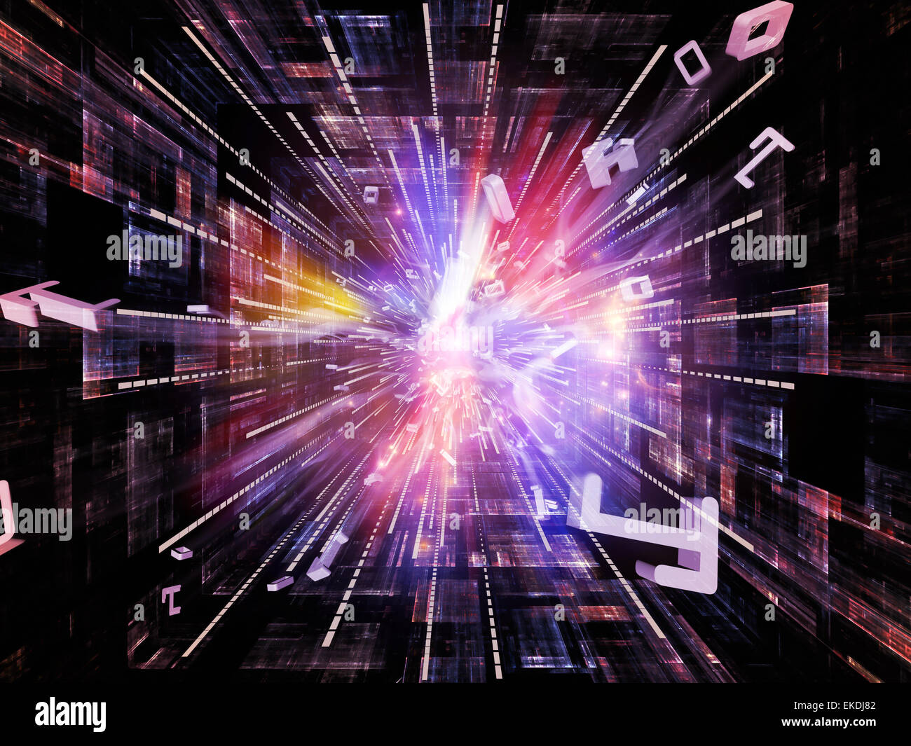 Number Burst Computing Stock Photo - Alamy