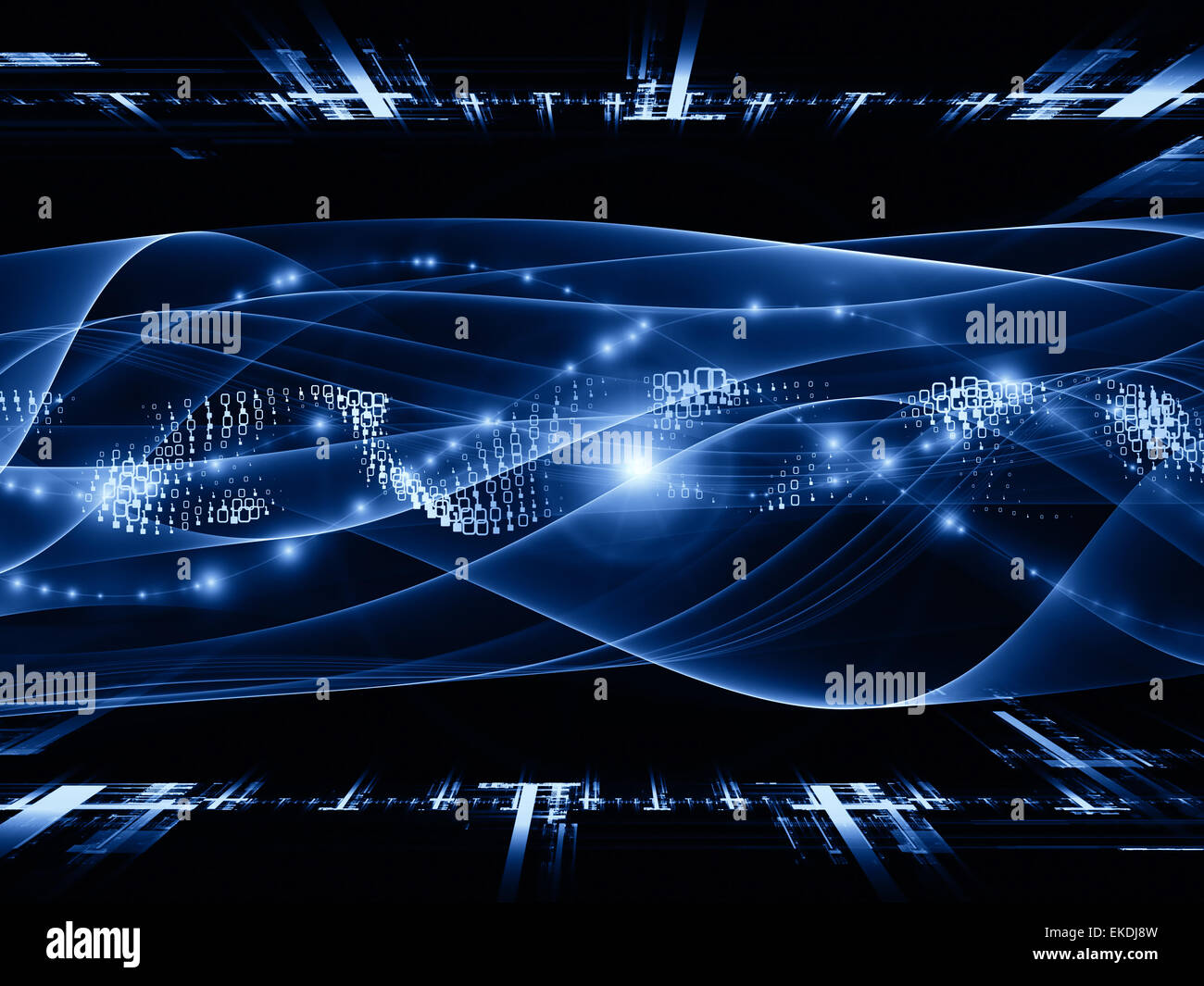 Digital Sine Wave Stock Photo - Alamy