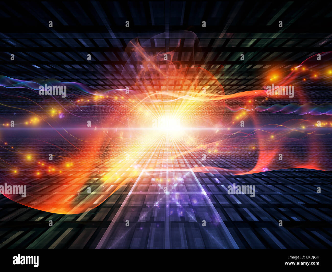 Glow of the Sine Wave Stock Photo - Alamy