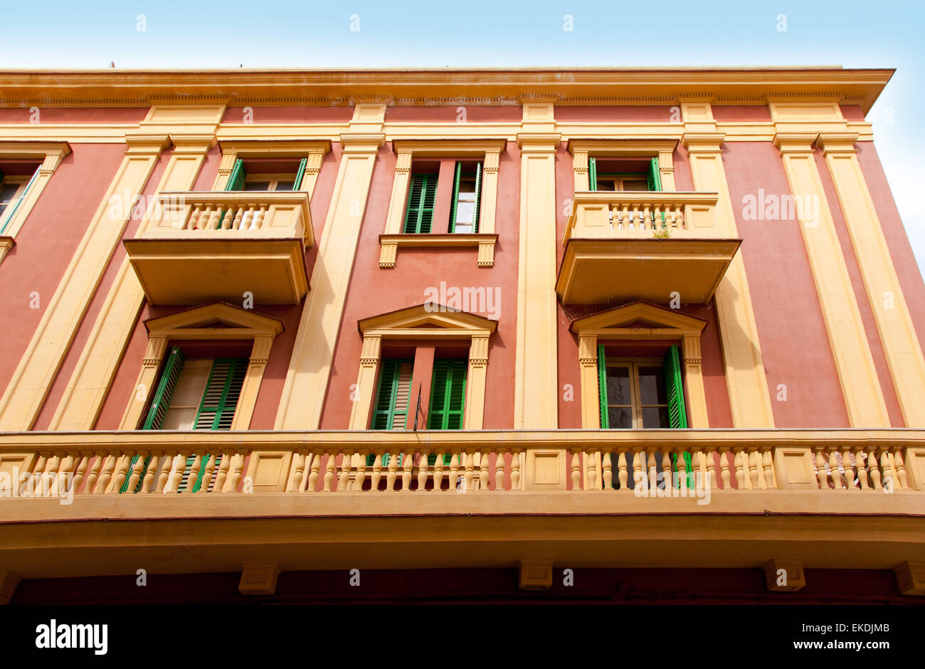 Eivissa ibiza town buildings in Vila Stock Photo - Alamy