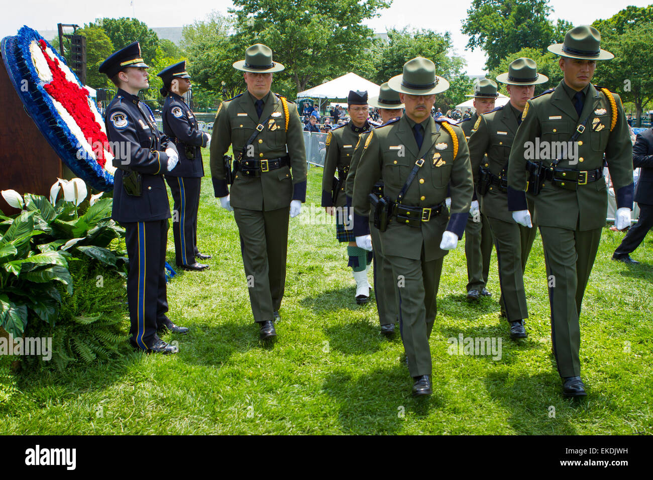 Members of the Border Patrol Honor Guard at the 32nd Annual National ...