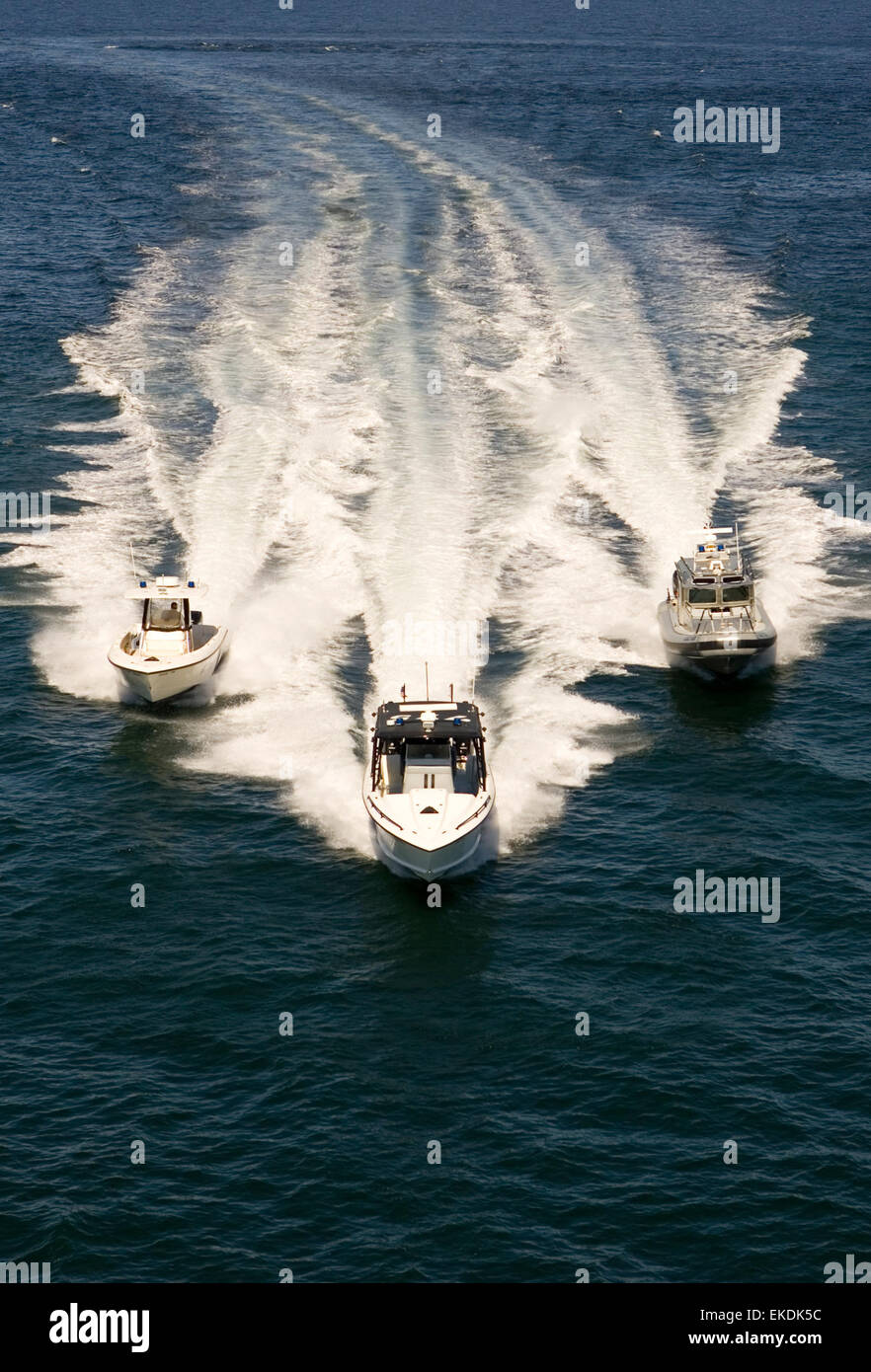 CBP Marine Unit boats patrol the waters near Bellingham, Washington ...