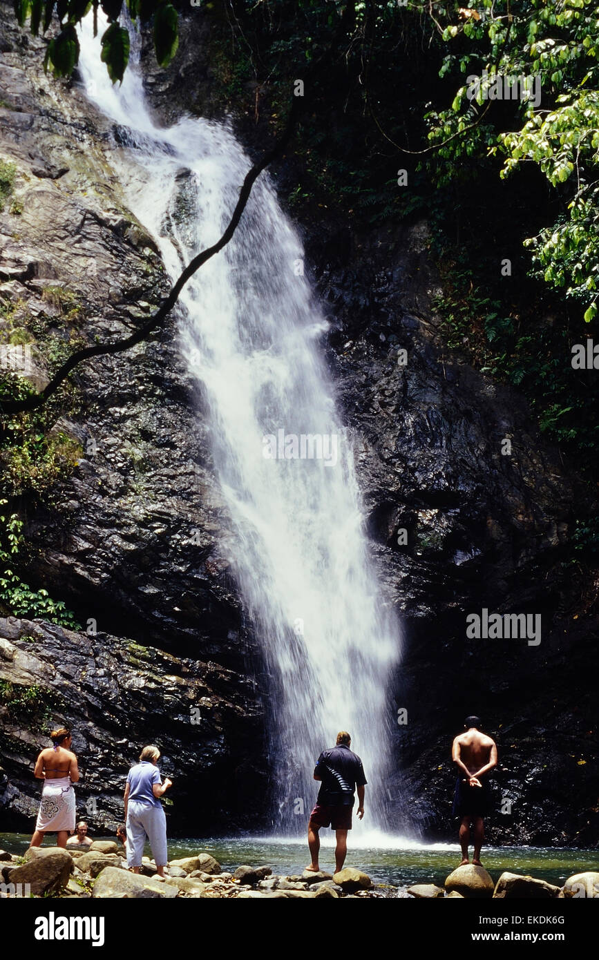 The Biausevu waterfall (also known as Savu Na Mate Laya Falls) near ...