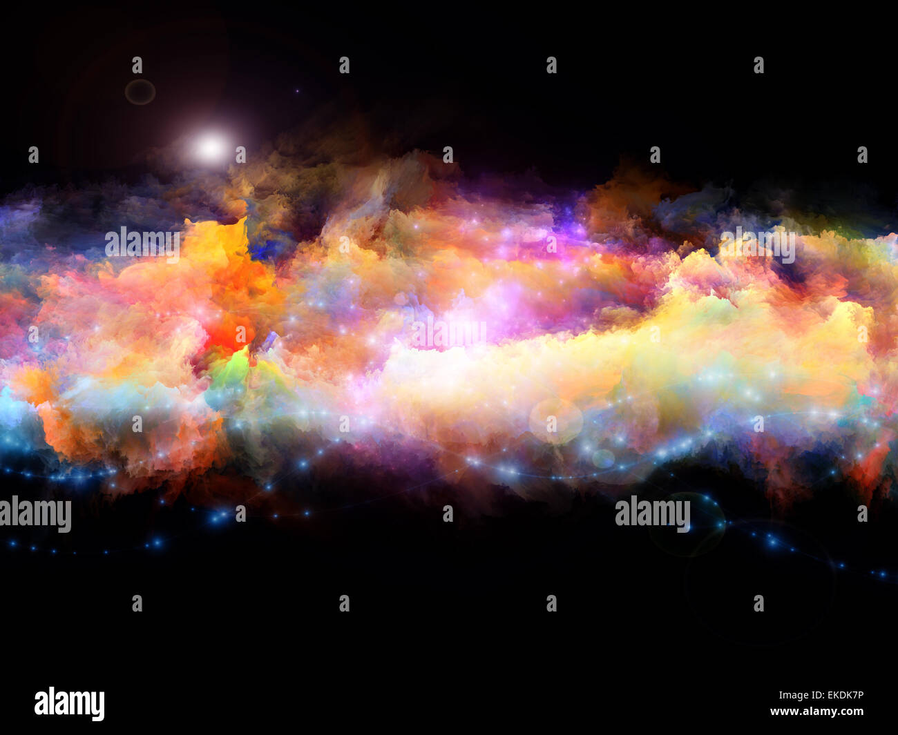 Nebulas of color Stock Photo - Alamy
