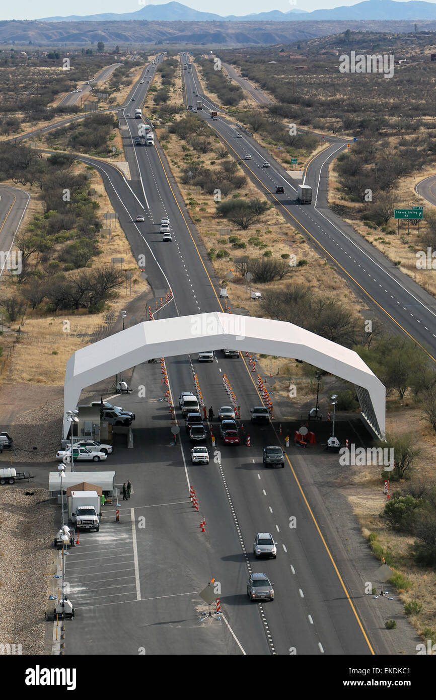 CBP Aerial Operations at an Arizona Border Patrol checkpoint focus on ...