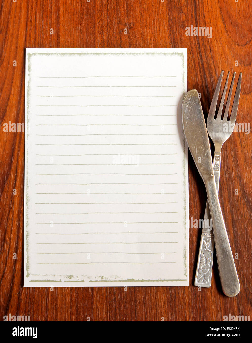 Menu background paper hi-res stock photography and images - Alamy