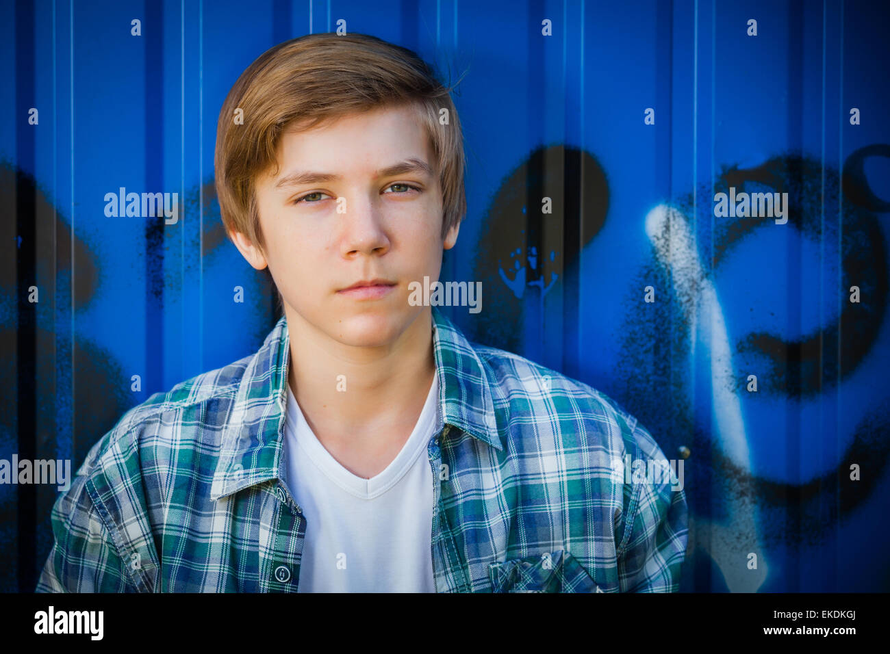 Young smile teenager Stock Photo - Alamy