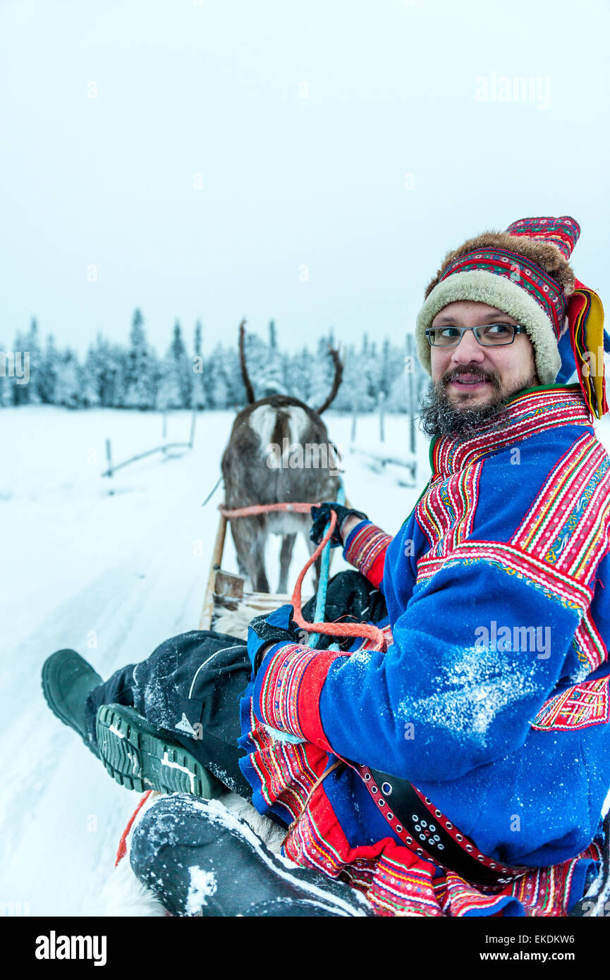 Finnish lapland reindeer hi-res stock photography and images - Alamy