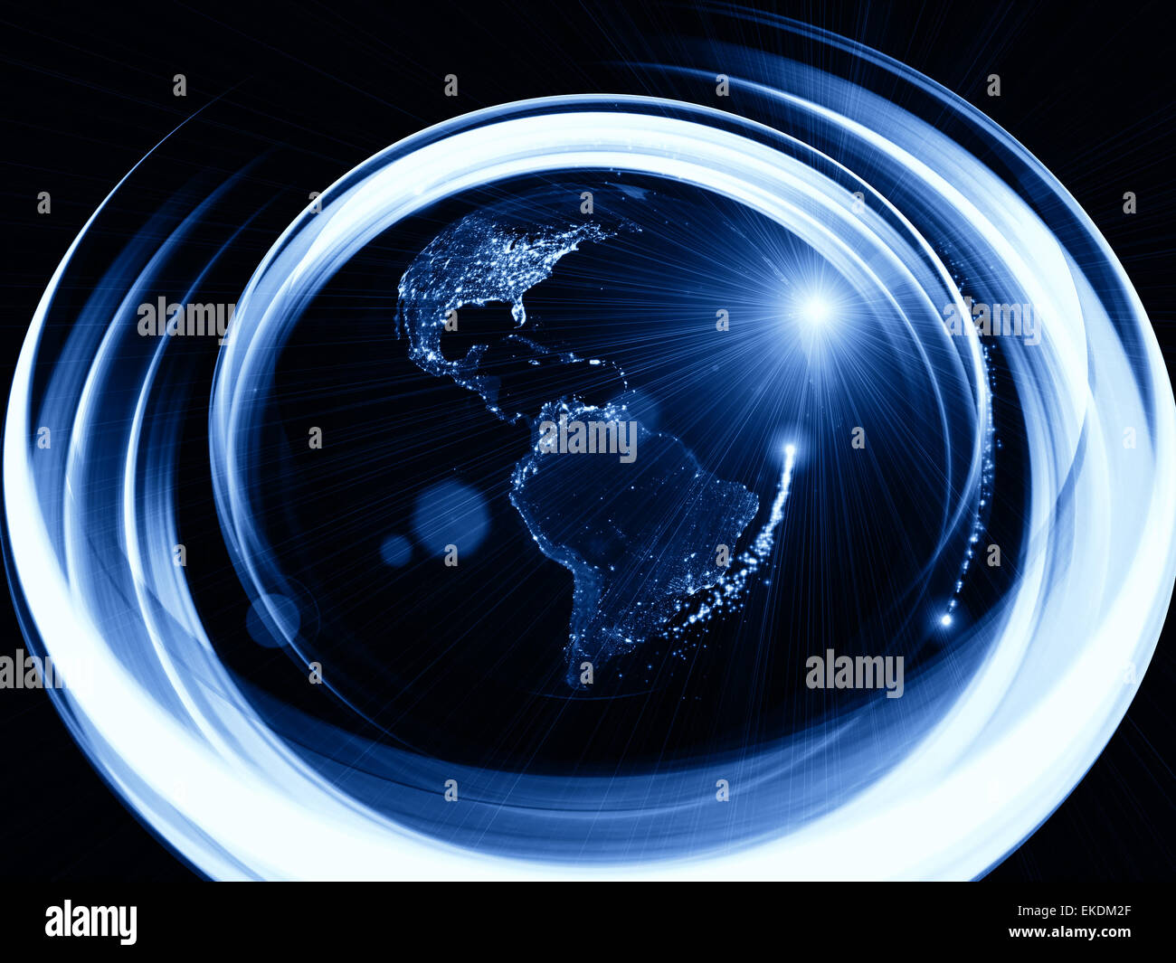 Earth Trails Composition Stock Photo - Alamy