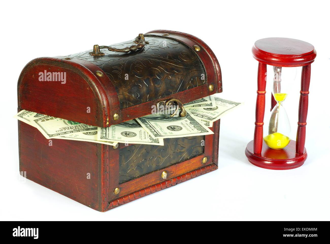 Money sand timer hi-res stock photography and images - Alamy