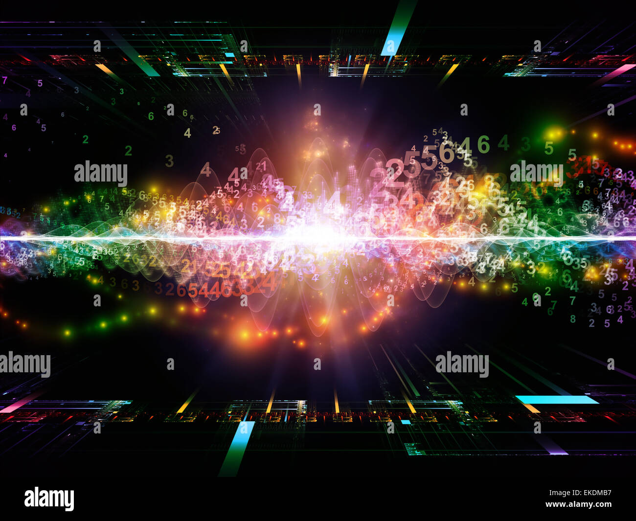 Digital Sine Wave Backdrop Stock Photo - Alamy