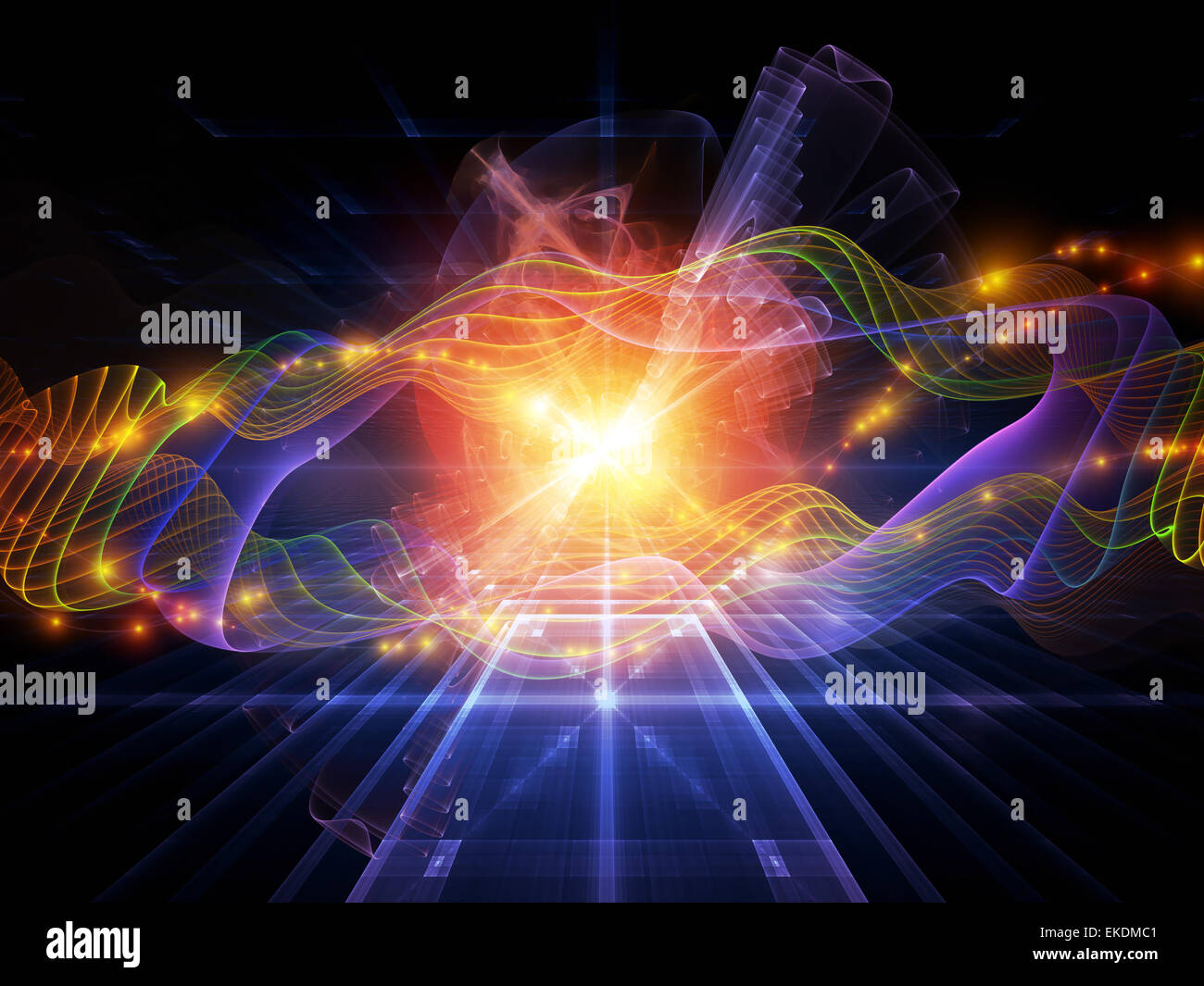 Glow of the Sine Wave Stock Photo - Alamy