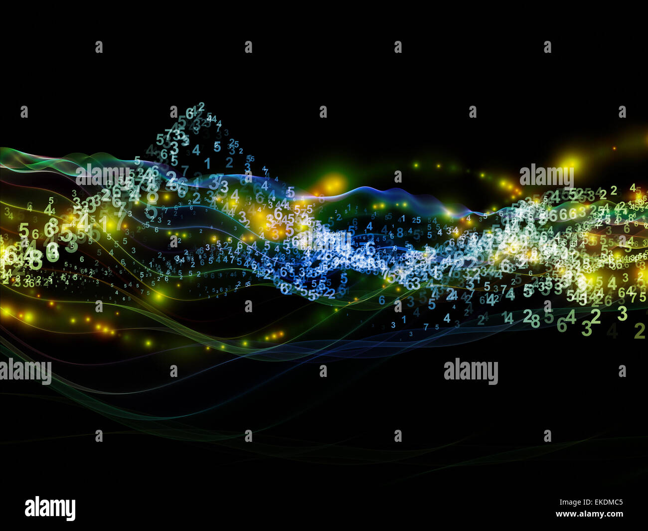 Sine Wave Numbers Stock Photo - Alamy