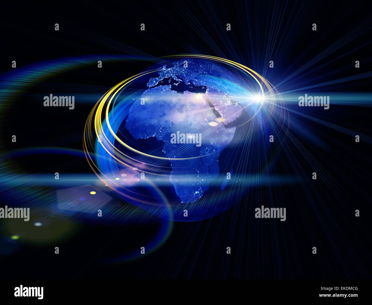 Earth Trails Composition Stock Photo - Alamy