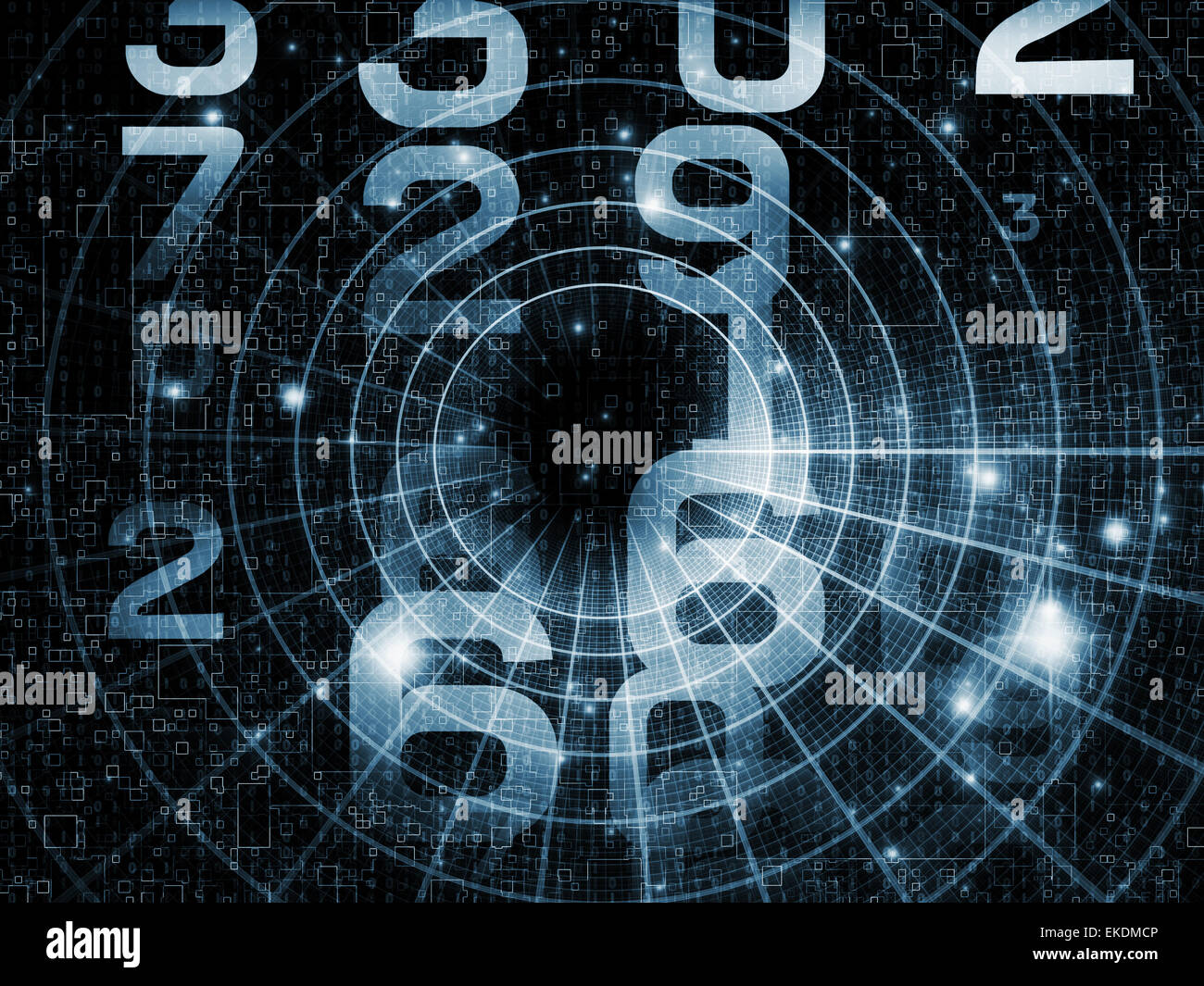 Light of Numbers Stock Photo - Alamy