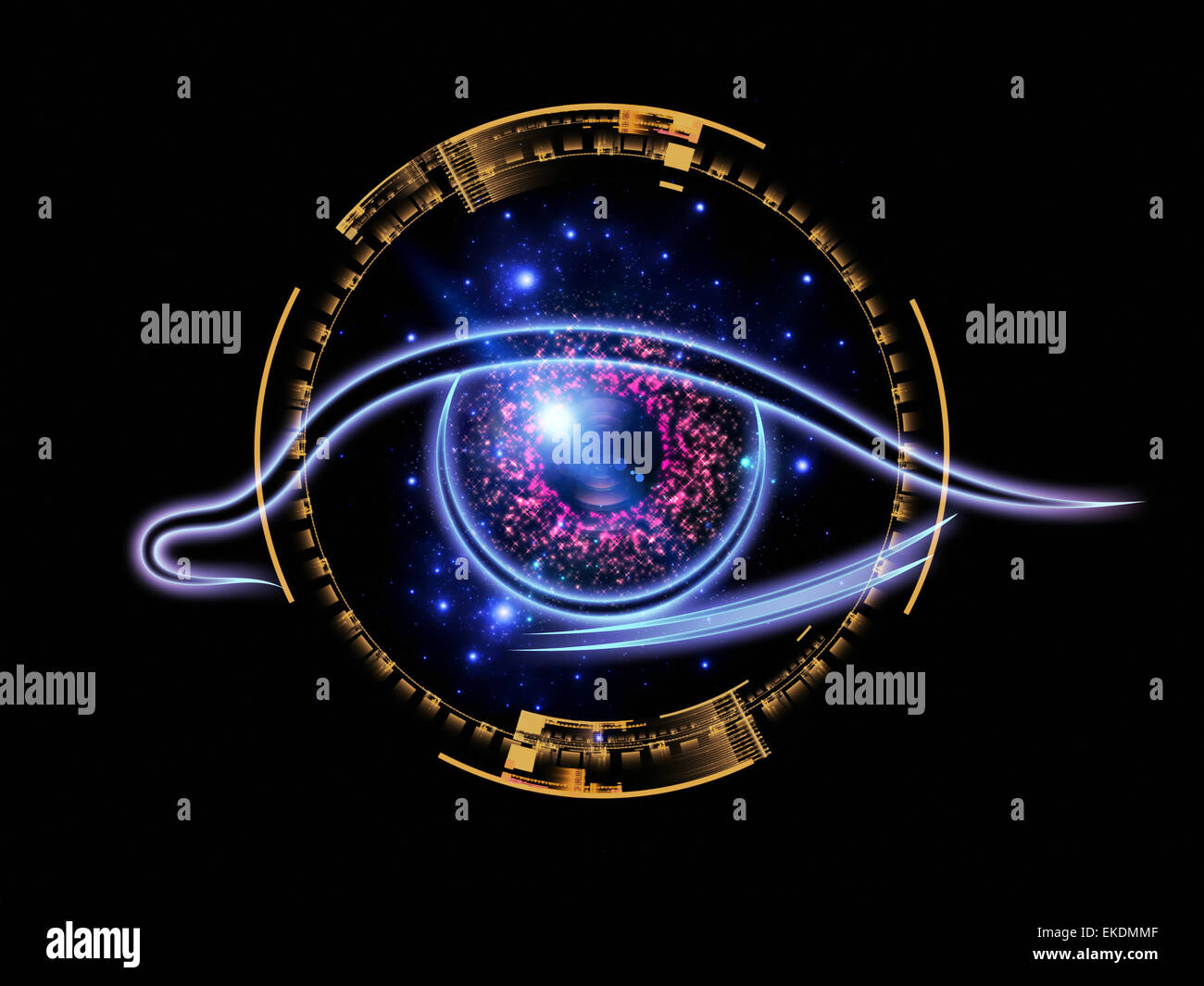 Iris of technology Stock Photo - Alamy