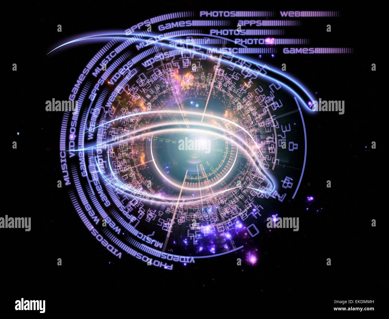 Eye of technology Stock Photo - Alamy