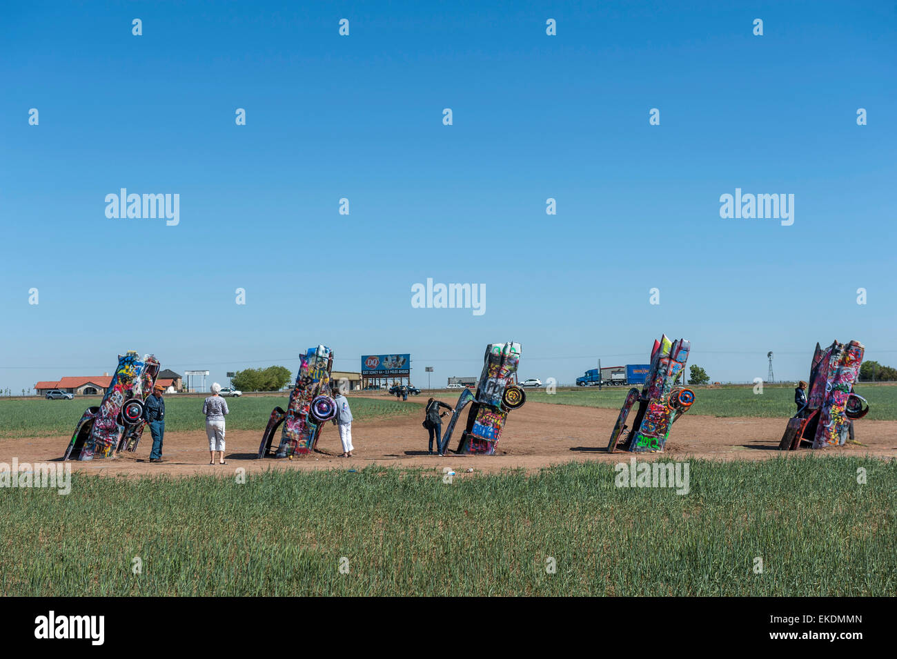 Cadillac Ranch, Amarillo .Texas.USA Stock Photo - Alamy